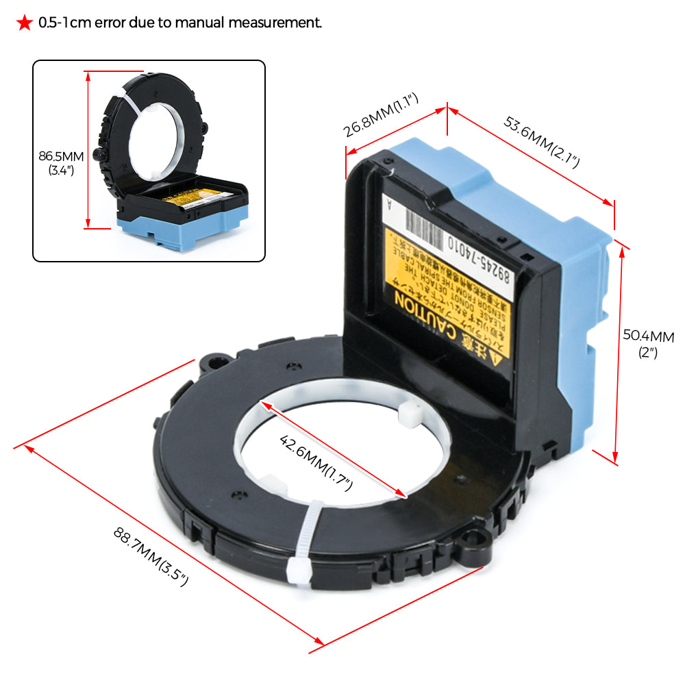 Steering Angle Sensor For 10-14 Toyota Prius 08-11 Yaris 89245-74010 ...