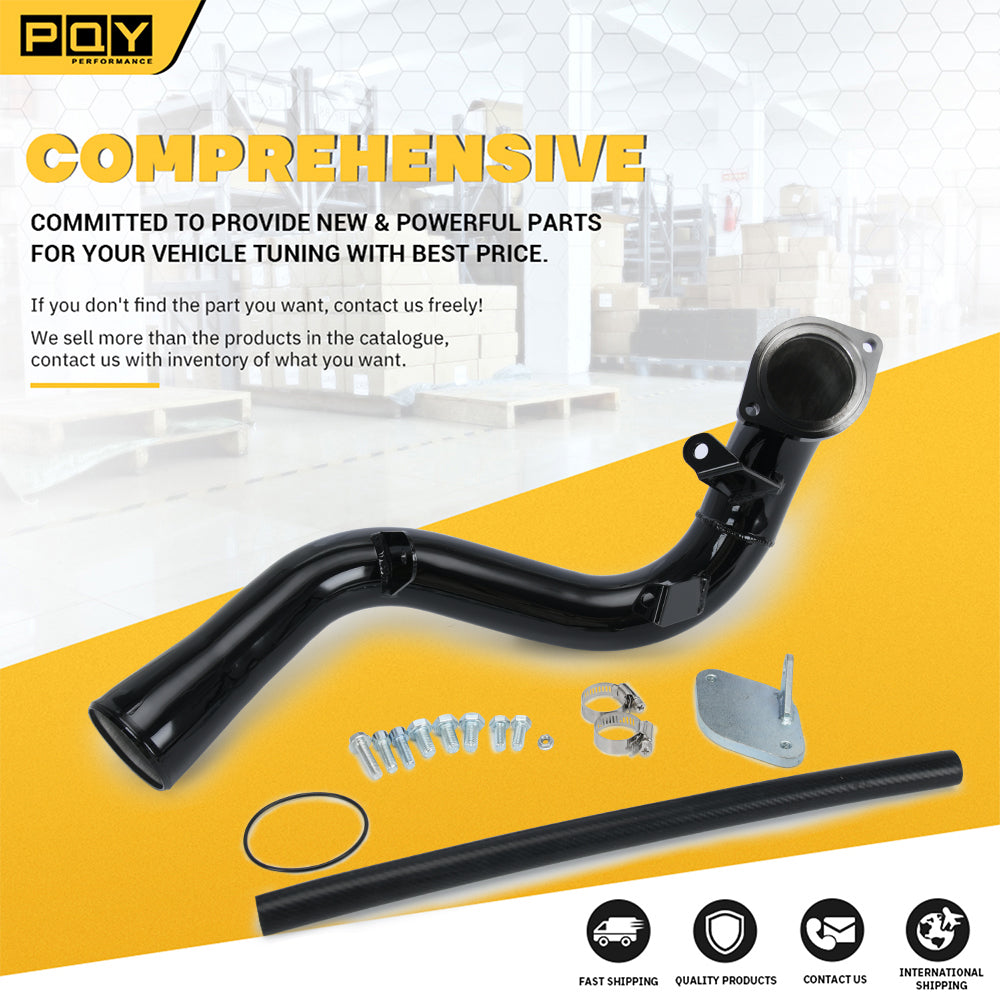 EGR Delete Kit High Flow Intake Elbow Exhaust Pipe Tube For 06-07 Chev ...